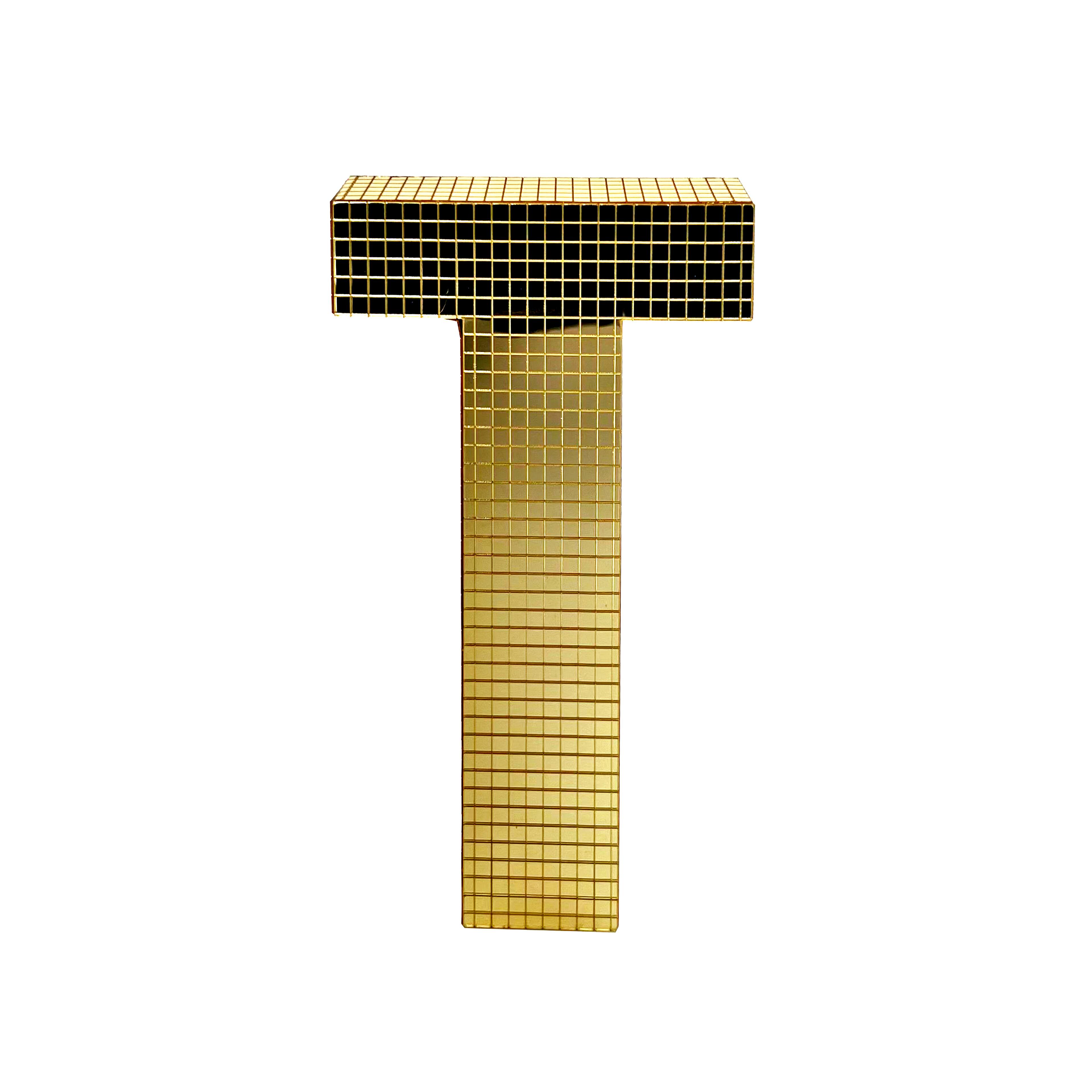 7.75" Gold Disco Tabletop Monogram Letter by Ashland® | Michaels