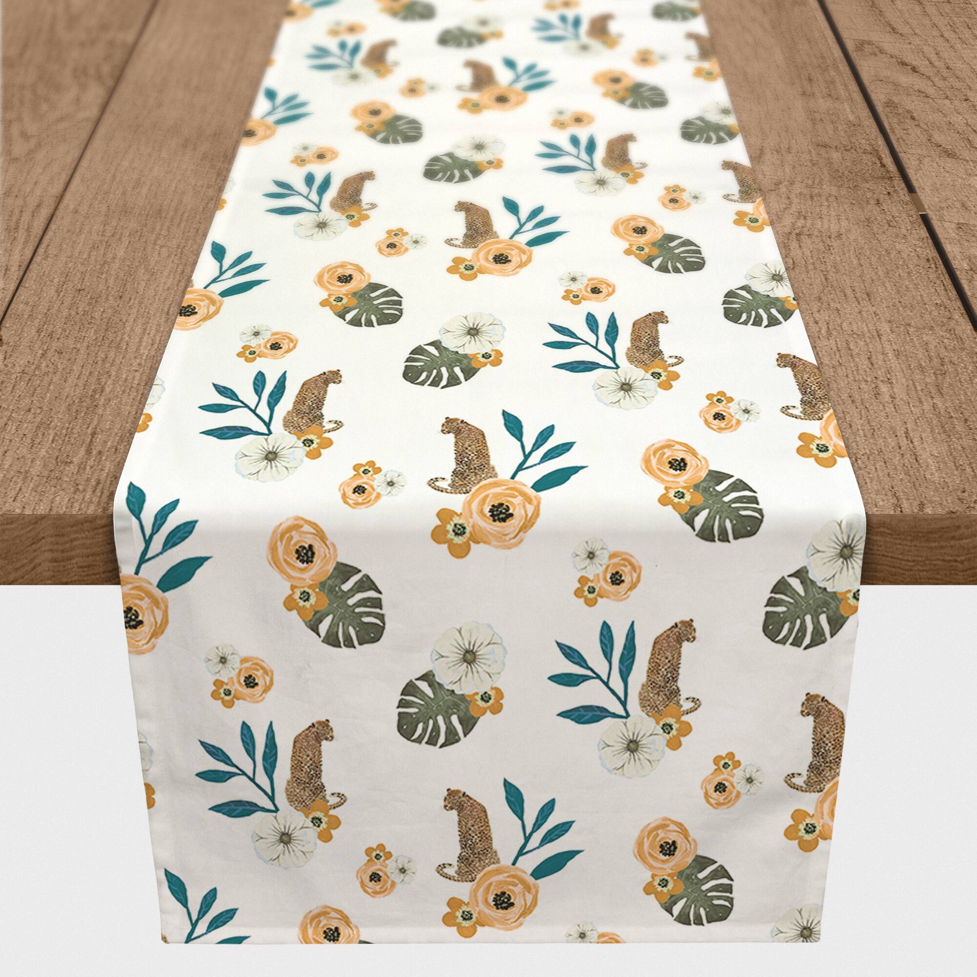 90" Tropical Jag Cotton Twill Runner | Michaels