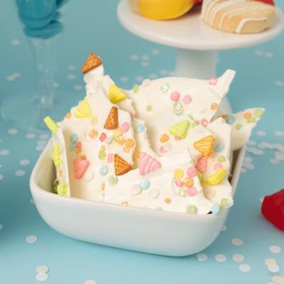 Sweet Tooth Fairy® Meltables™ Sprinkle Bark | Projects | Michaels