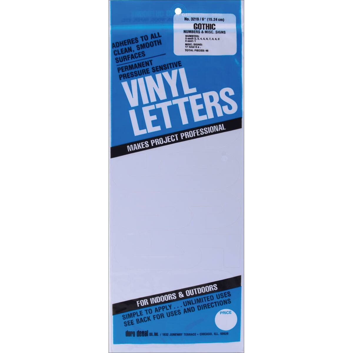 Graphic Products 6" Permanent Adhesive Vinyl Numbers | Michaels