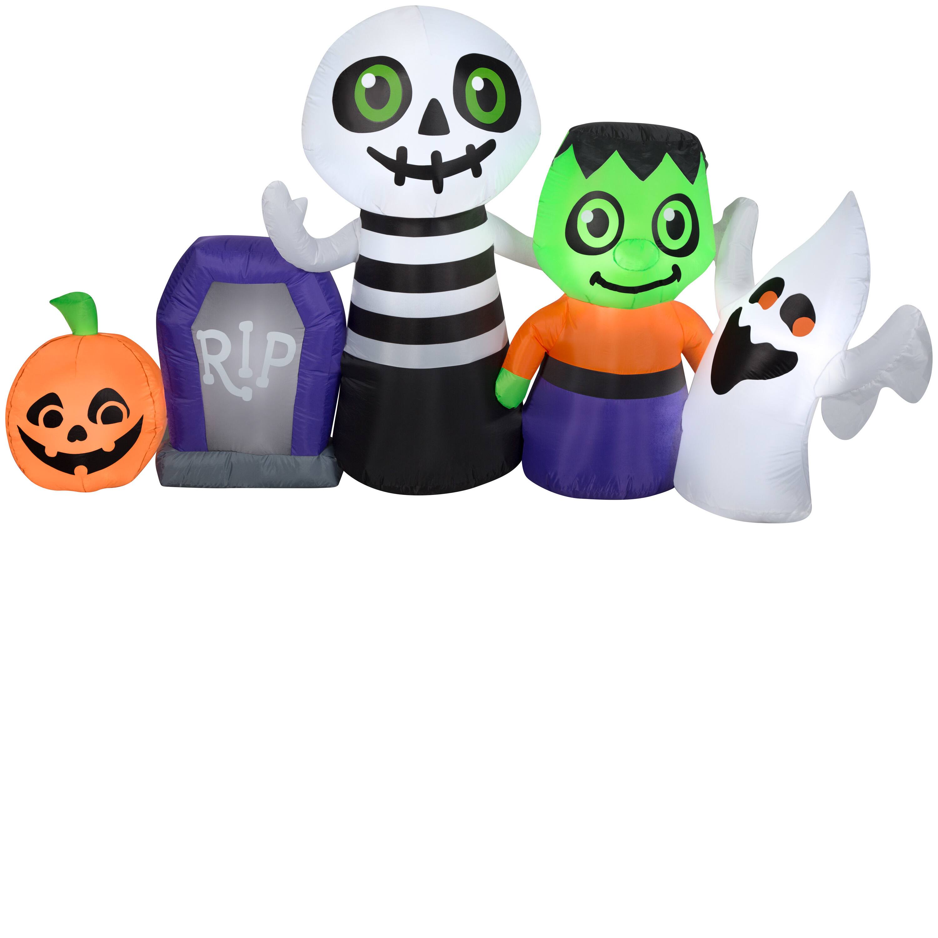 8ft. Airblown® Inflatable Halloween Characters Collection Scene ...
