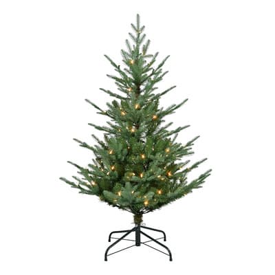 4.5ft. Pre-Lit Hillside Spruce Artificial Tree, Clear Lights | Michaels