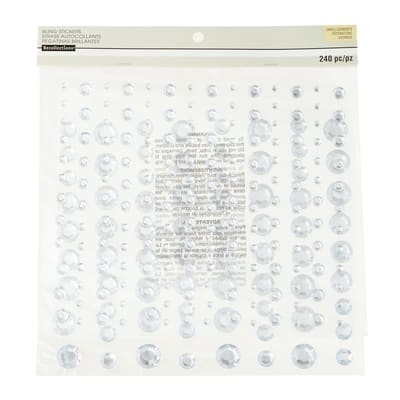 Buy in Bulk - 12 Pack: Clear Adhesive Rhinestone Value Pack By ...
