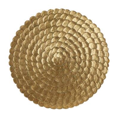 Gold Wood Carved Radial Plate Wall Decor 47" x 2" x 47" | Michaels
