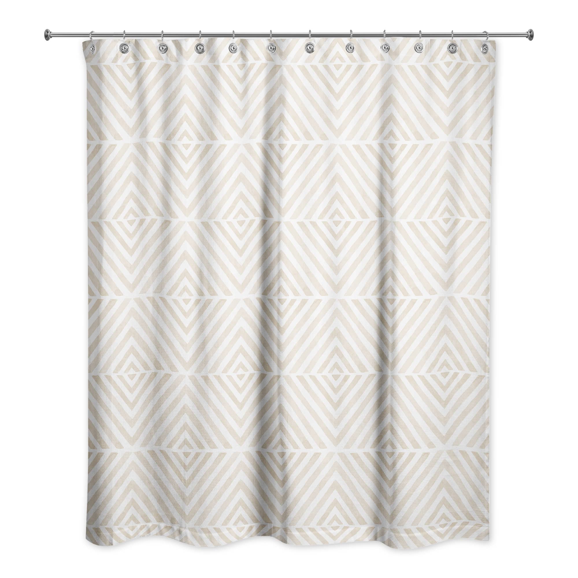 Cream Diamond Pattern Shower Curtain | Michaels