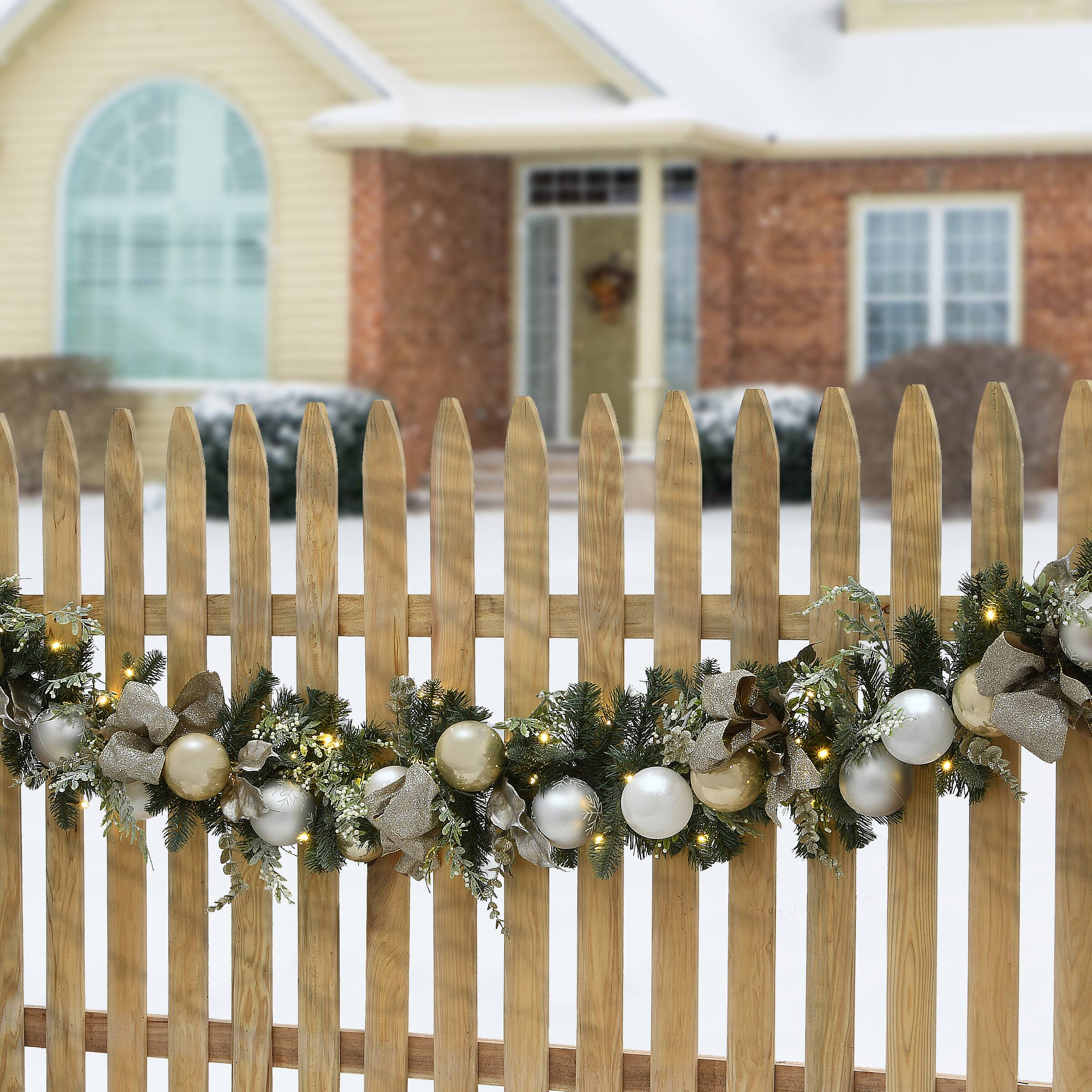 9ft. Pre-Lit Yuletide Glam Garland with LED Lights | Michaels