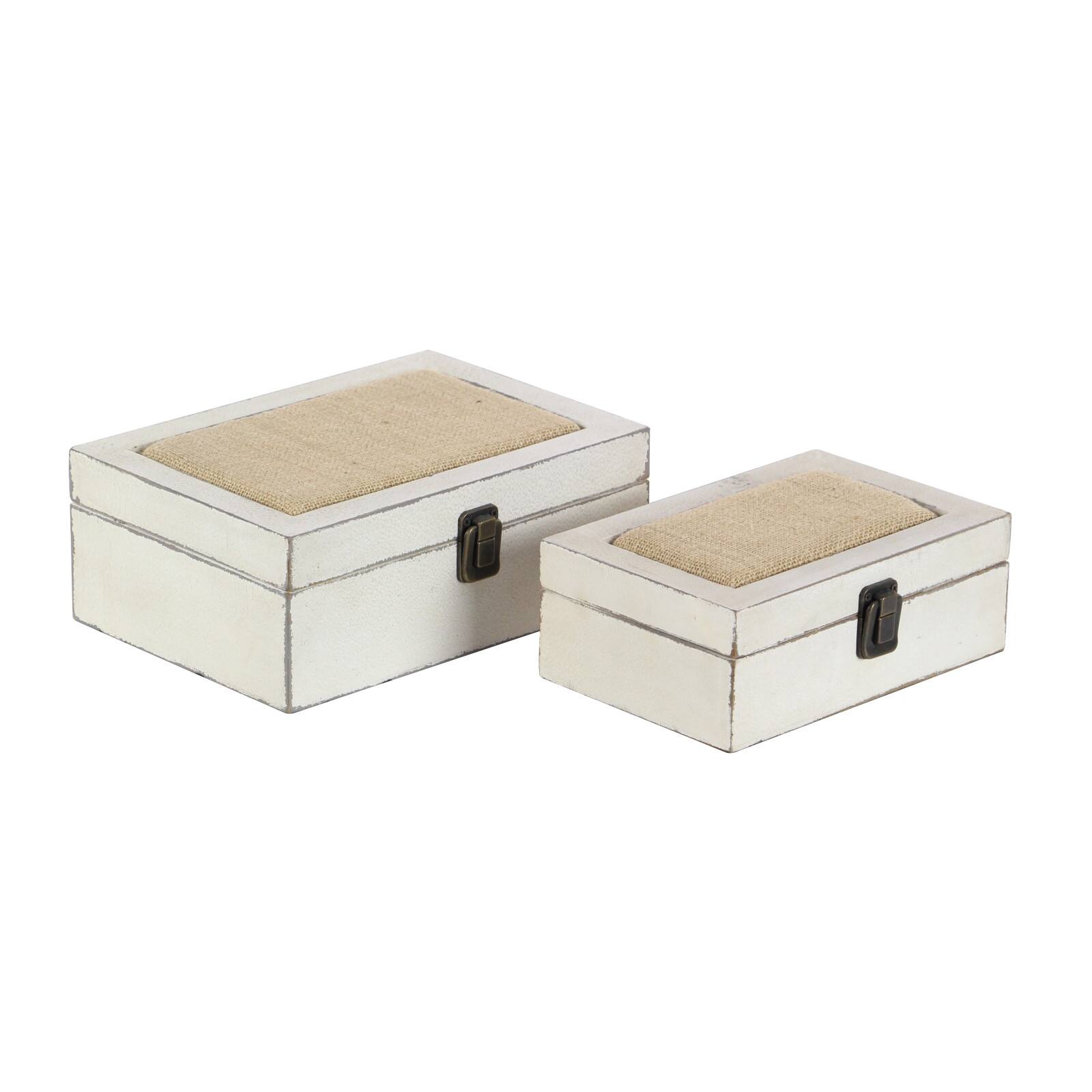 White Wood Farmhouse Box Set, 8" & 10" | Michaels