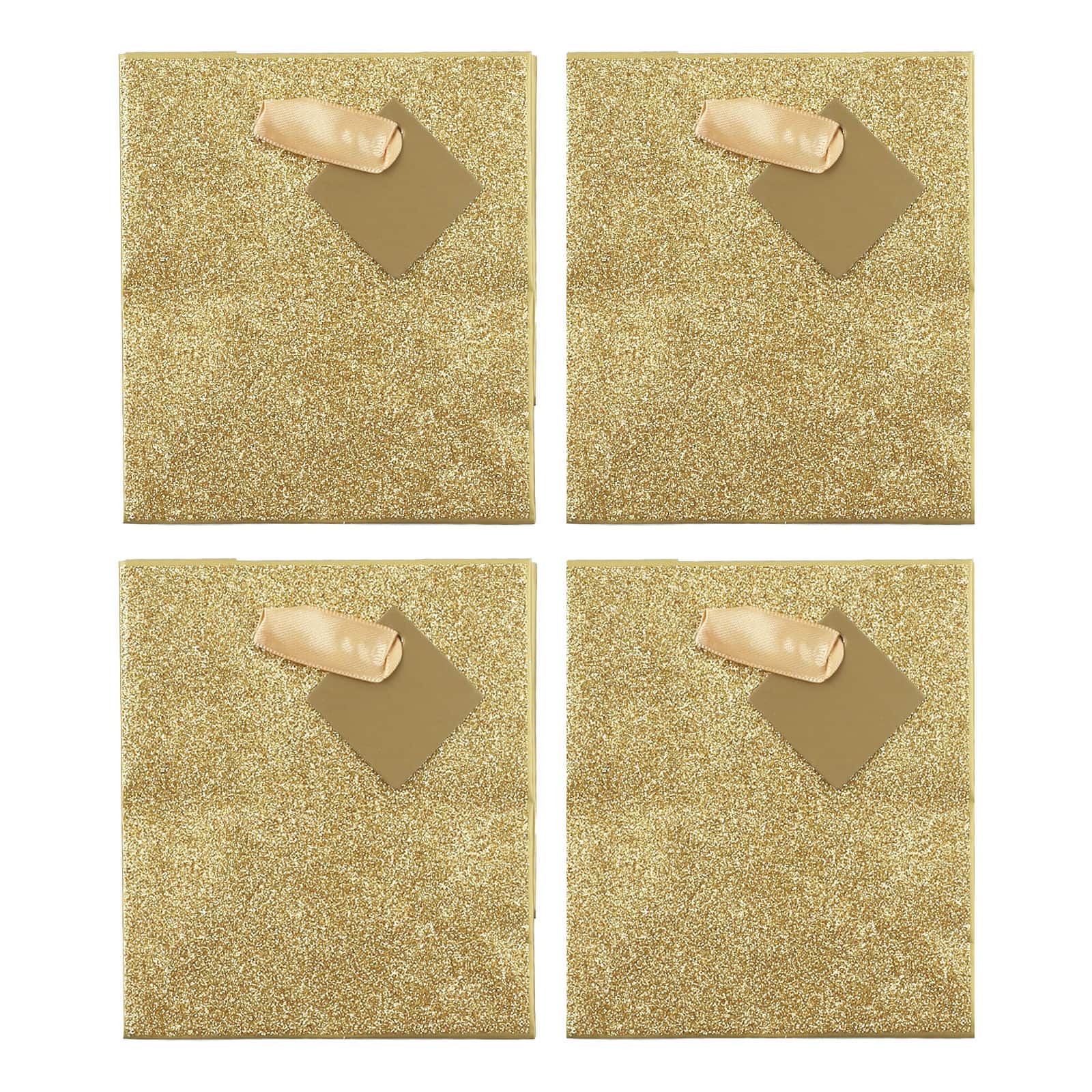 Sacs-cadeaux miniatures avec paillettes dorées de Celebrate It, 4 ...