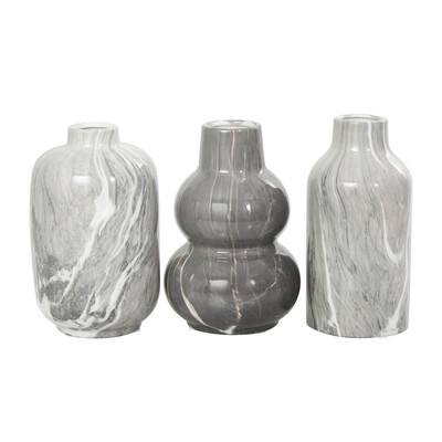 Gray Marble Inspired Ceramic Vase Set | Michaels