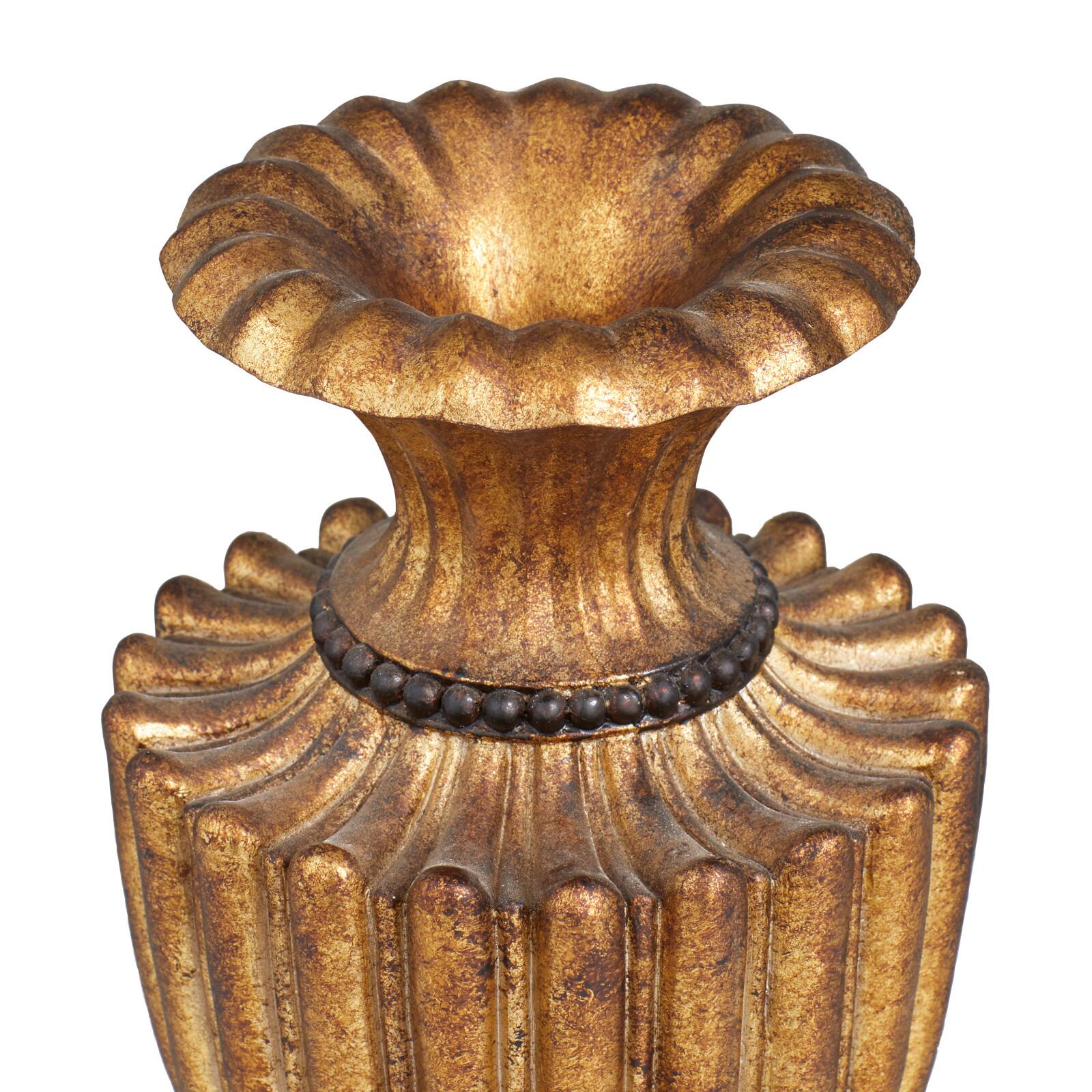 Gold Polystone Traditional Vase, 18" x 9" x 7" | Michaels