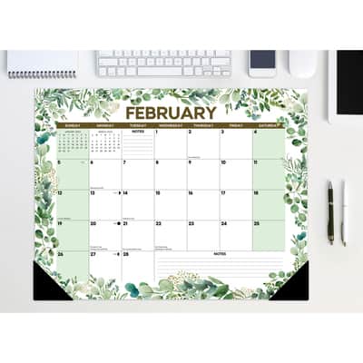 2023 Eucalyptus & Succulents Monthly Desk Pad Calendar | Michaels