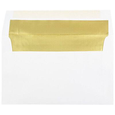 JAM Paper A10 Gold Foil Lined Invitation Envelopes | Michaels