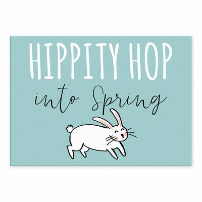 Hippity Hop into Spring Tabletop Canvas Art | Michaels