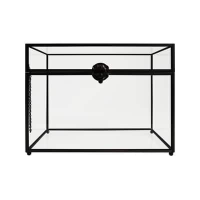 Black Metal & Glass Card Box by Celebrate It™ | Michaels