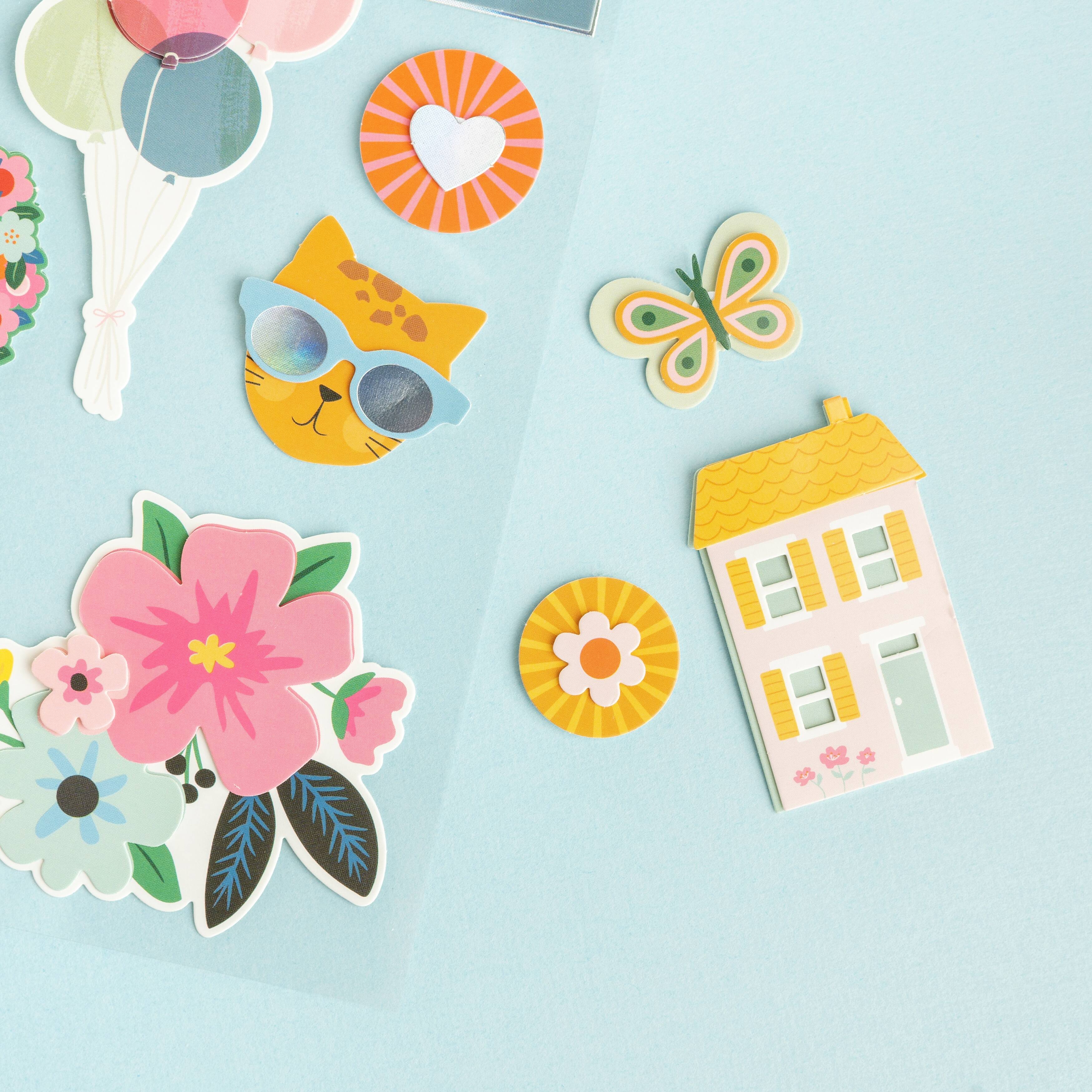 Jen Hadfield Stardust Layered Stickers with Silver Foil Accents | Michaels