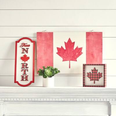 Painted Canada Flag Wood Sign | Projects | Michaels