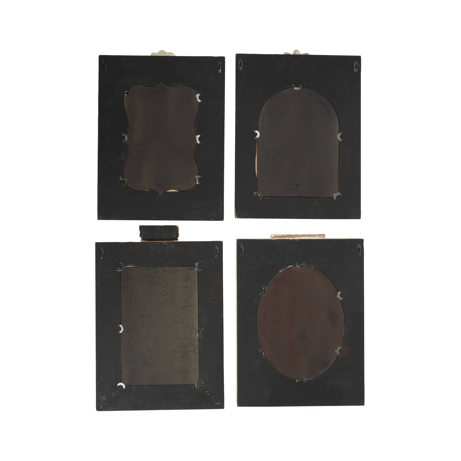 25" Brown Wood Vintage Wall Mirror Set | Michaels