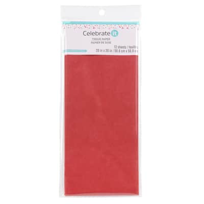 Buy in Bulk - 24 Packs: 12 ct. (288 total) Red Tissue Paper by ...