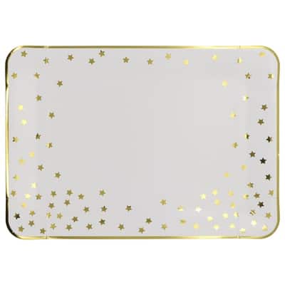 9" x 13" Gold Stars Paper Serving Trays, 2ct. by Celebrate It™ | Michaels