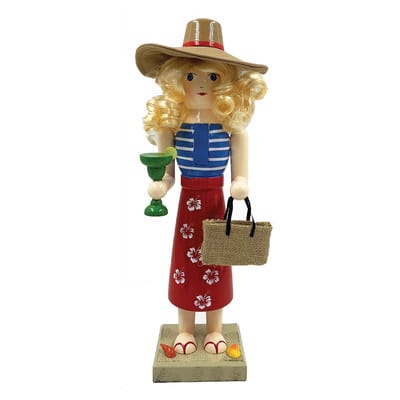 14" Lady at the Beach Nutcracker | Michaels