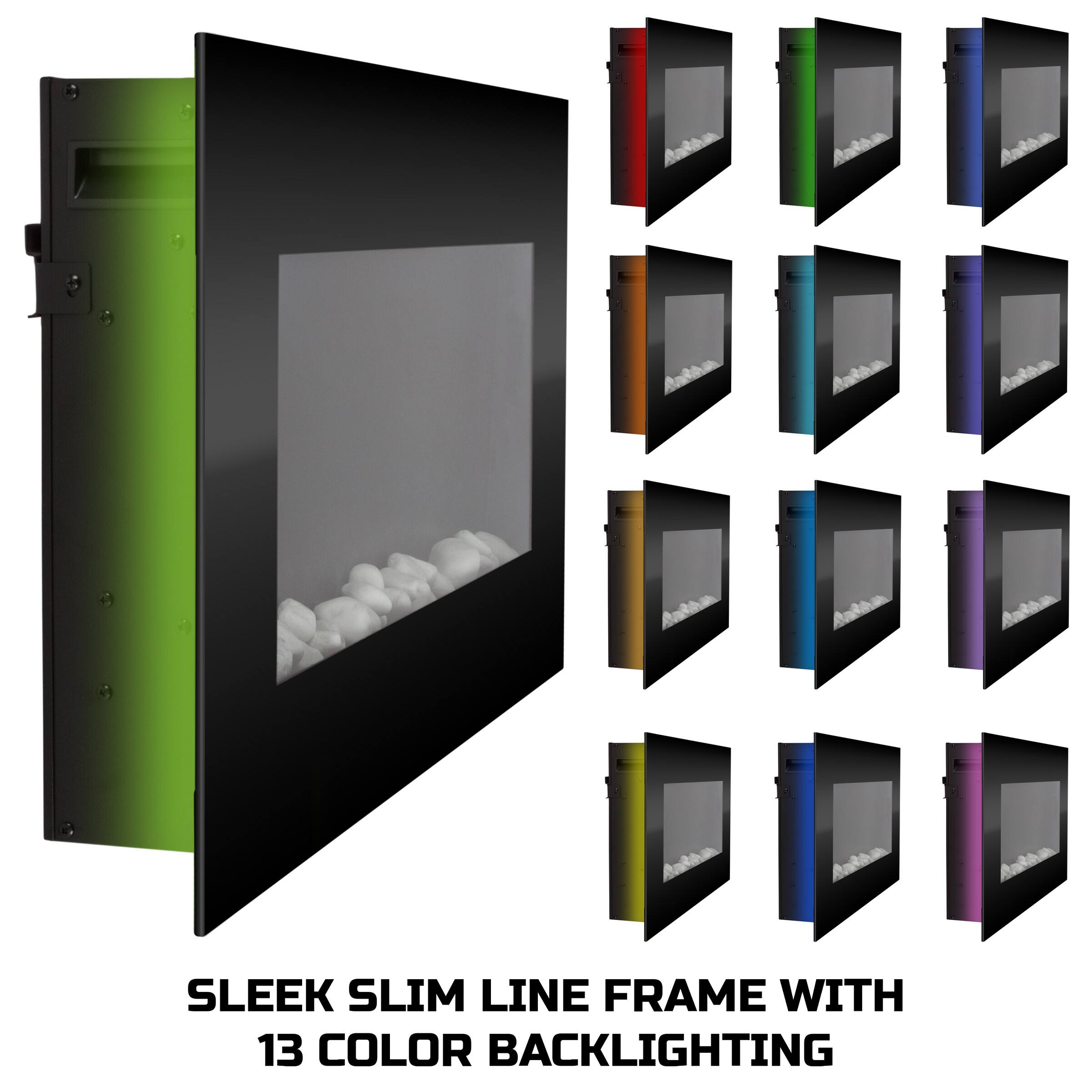 Hastings Home 31" Black LED Backlit Fireplace | Fireplaces | Michaels