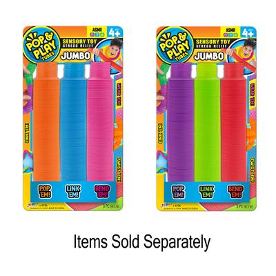 Ja-Ru® Pop & Play™ Jumbo Tubes Sensory Toys | Michaels