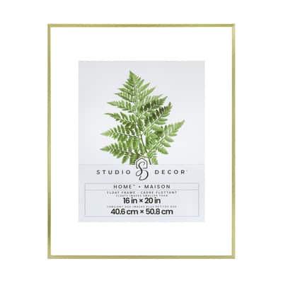 Home™ Gold Metal Float Frame by Studio Décor® | Michaels