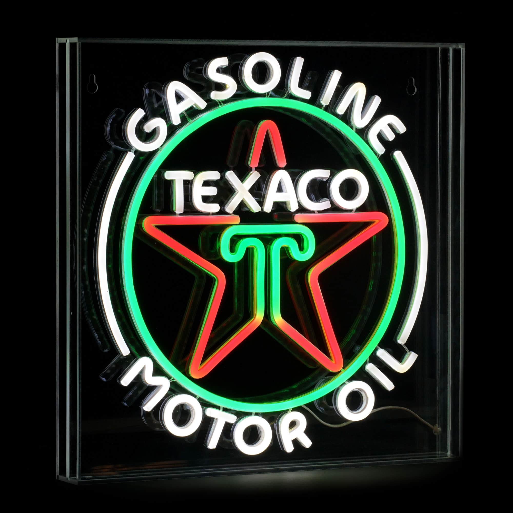 American Art Décor™ 16" Licensed Texaco Gasoline Motor Oil Acrylic LED ...