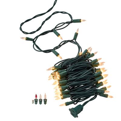 50ct. Clear Mini String Lights with Green Cord by Ashland® | Michaels