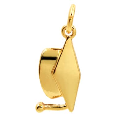 14K Gold Plated Graduation Cap Charm by Bead Landing™ | Michaels