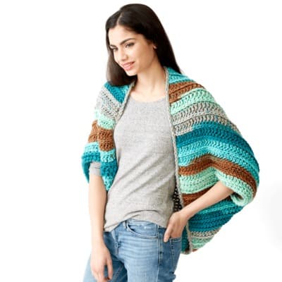 Caron® Chunky Cakes™ Crochet Blanket Cardigan | Projects | Michaels
