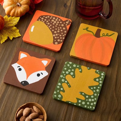 Fall Wooden Coasters | Projects | Michaels