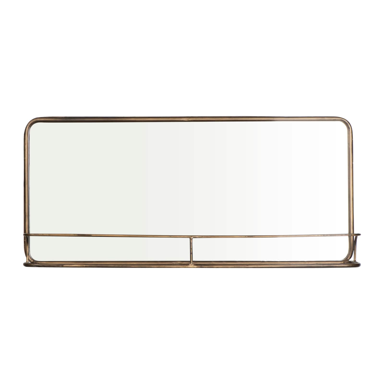Hello Honey® Brass Mirror With Shelf | Michaels