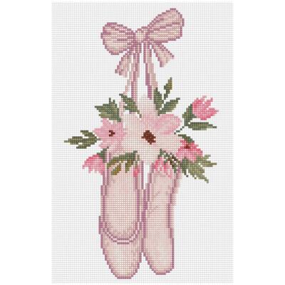 Diamond Dotz® Intermediate Ballet Slippers Pre-Framed Diamond Painting ...