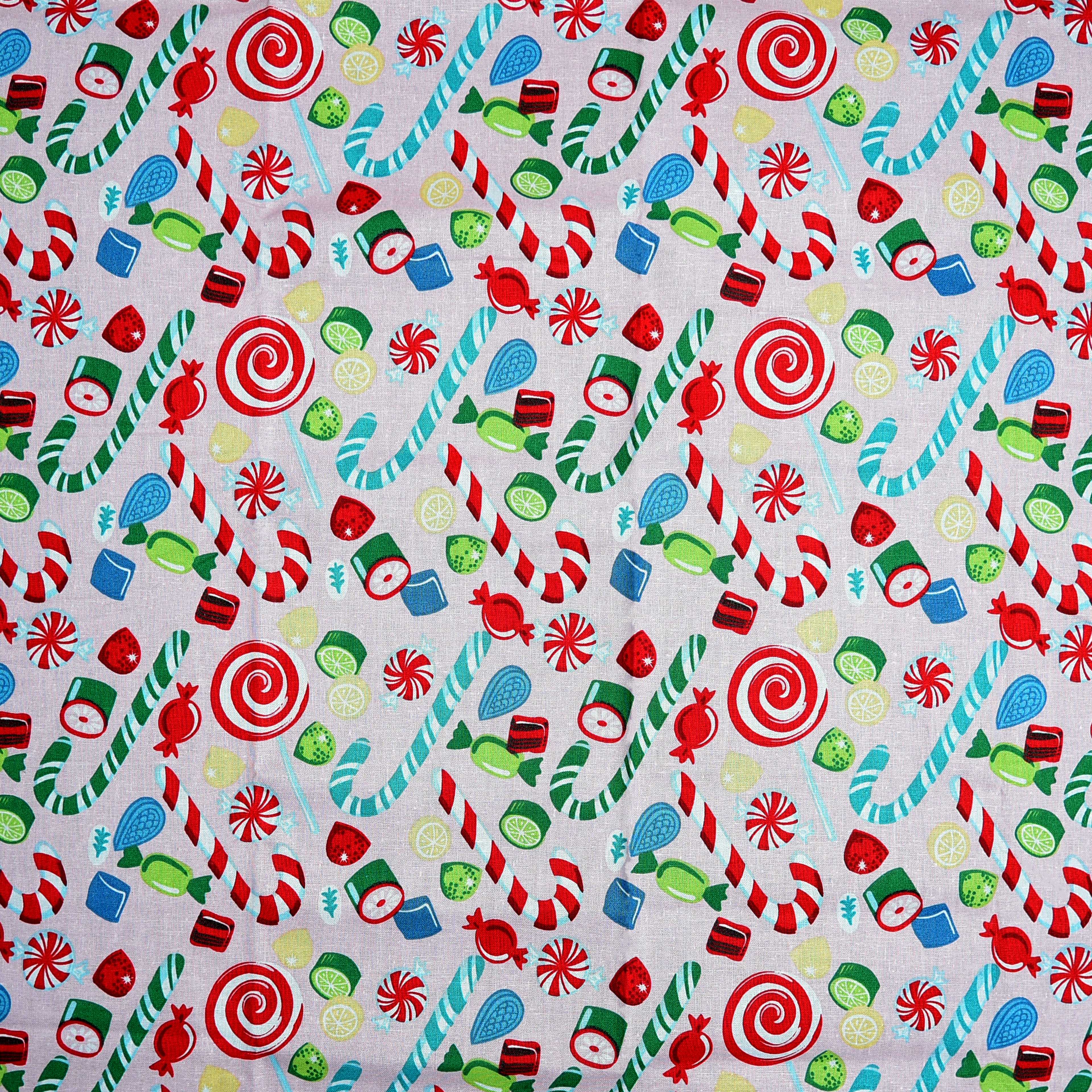 Candy Cane Cotton Fabric by Loops & Threads® | Christmas | Michaels
