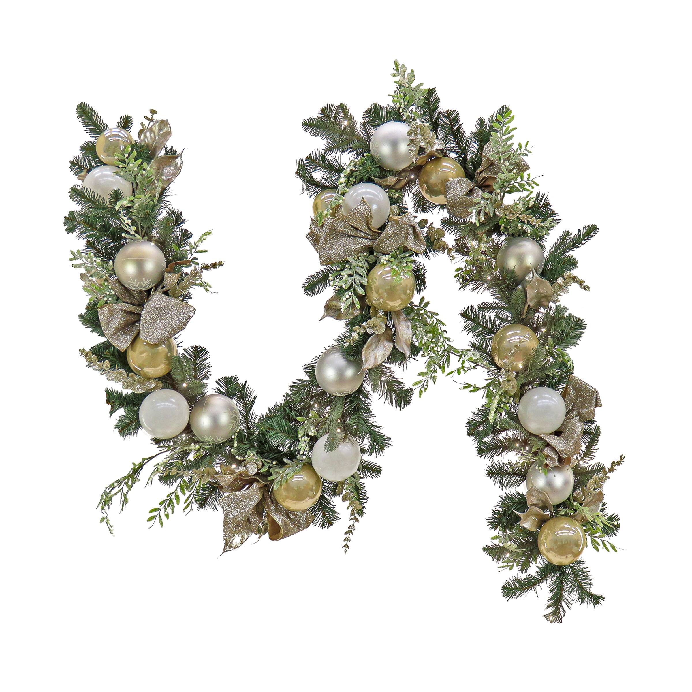 9ft. Pre-Lit Yuletide Glam Garland with LED Lights | Michaels