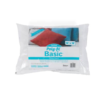 Poly-Fil® Basic™ 2ct. Pillow Inserts, 12" x 16" | Michaels