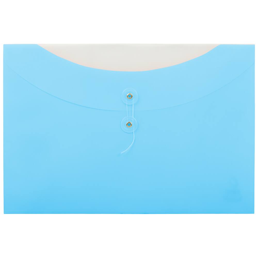 JAM Paper Letter Booklet Plastic Envelopes with Button & String Tie Closure, 12ct. | Envelopes ...