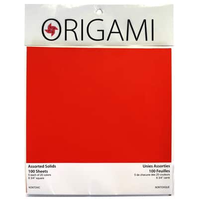 Yasutomo® 6.75" Mixed Solids Origami Paper, 100 Sheets | Michaels