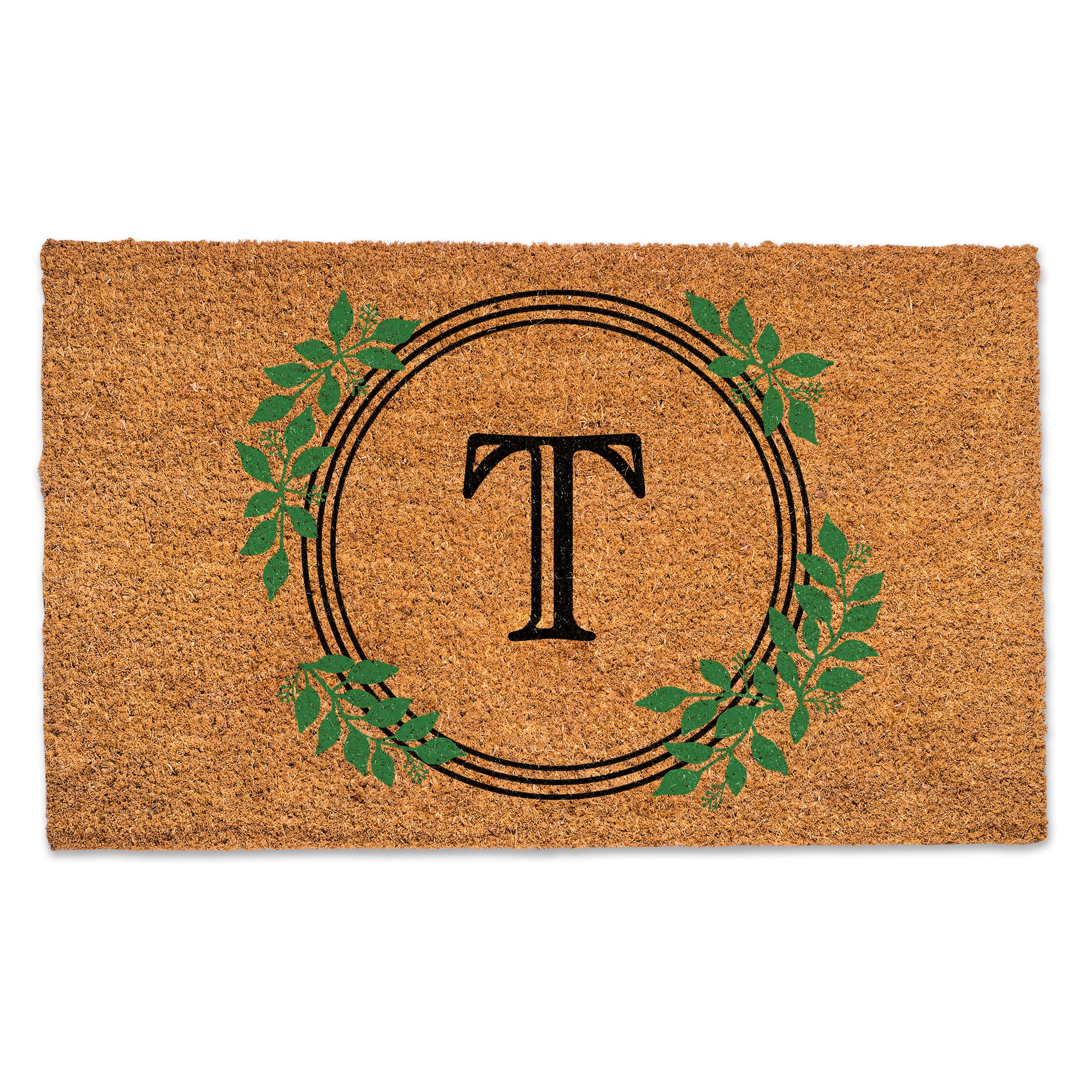 Laurel Circle Monogram Door Mat | Michaels