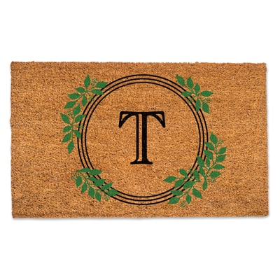 Laurel Circle Monogram Door Mat | Michaels