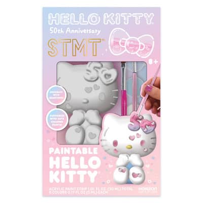 STMT® Hello Kitty® 50th Anniversary Paint Your Own Figurine Kit | Michaels