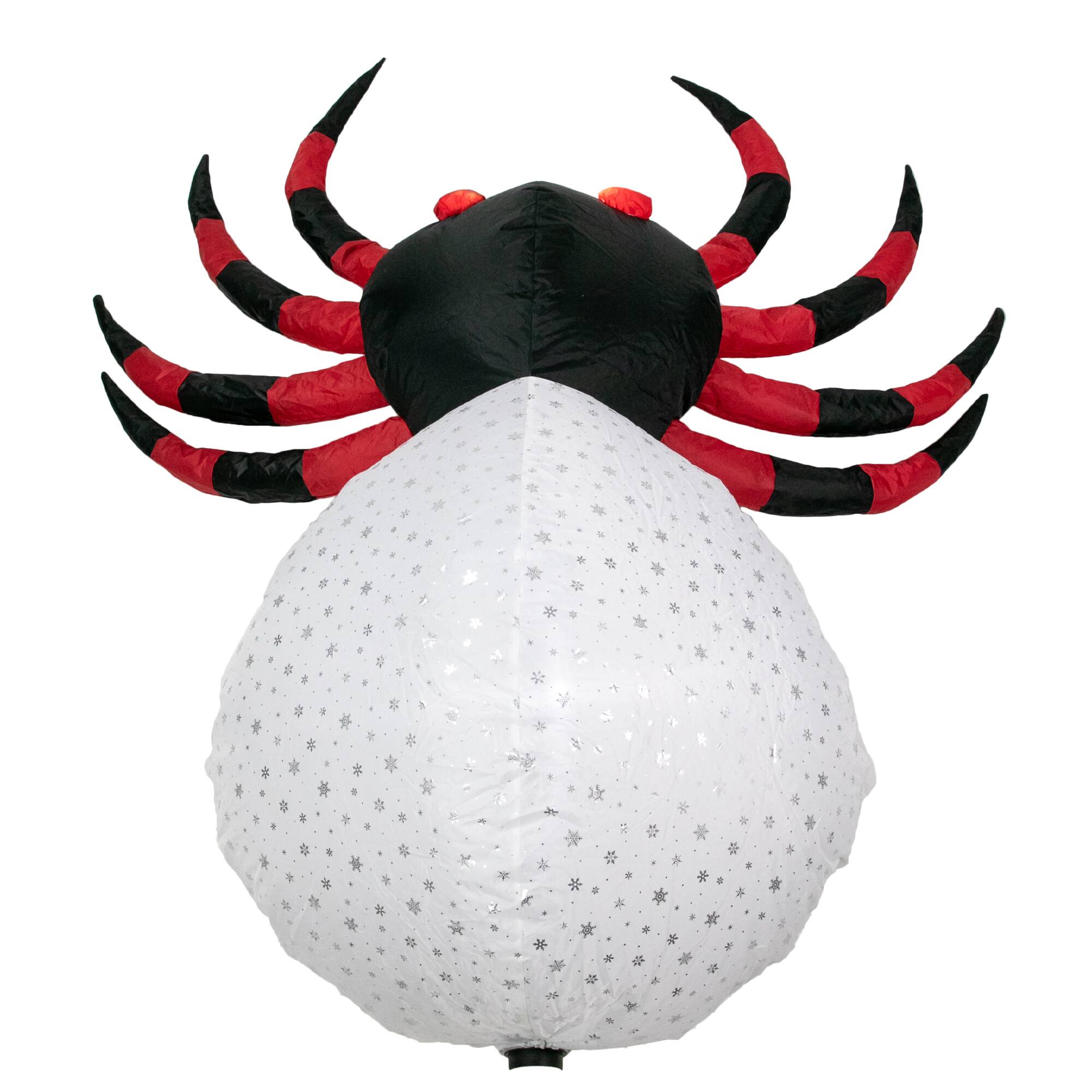 4ft. Lighted Inflatable Chill & Thrill Spider Outdoor Halloween ...