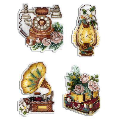 MP Studia Magnets. Retro Plastic Canvas Counted Cross Stitch Kit | Michaels