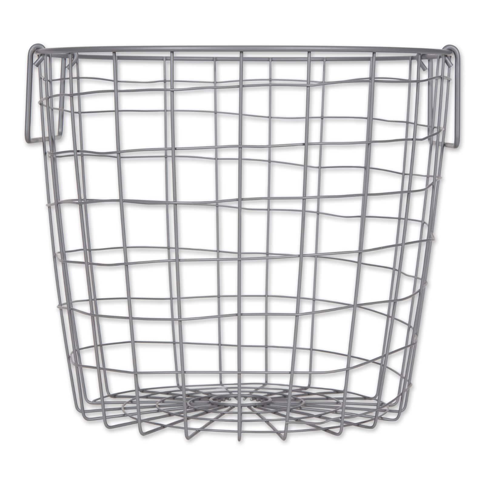 DII® Medium Cool Gray Round Metal Basket | Michaels