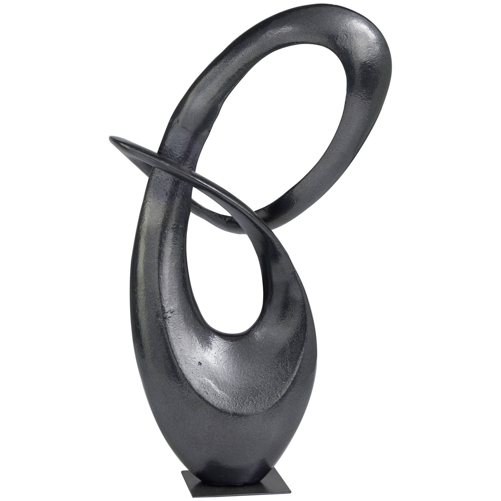 17" Dark Gray Aluminum Abstract Sculpture | Michaels