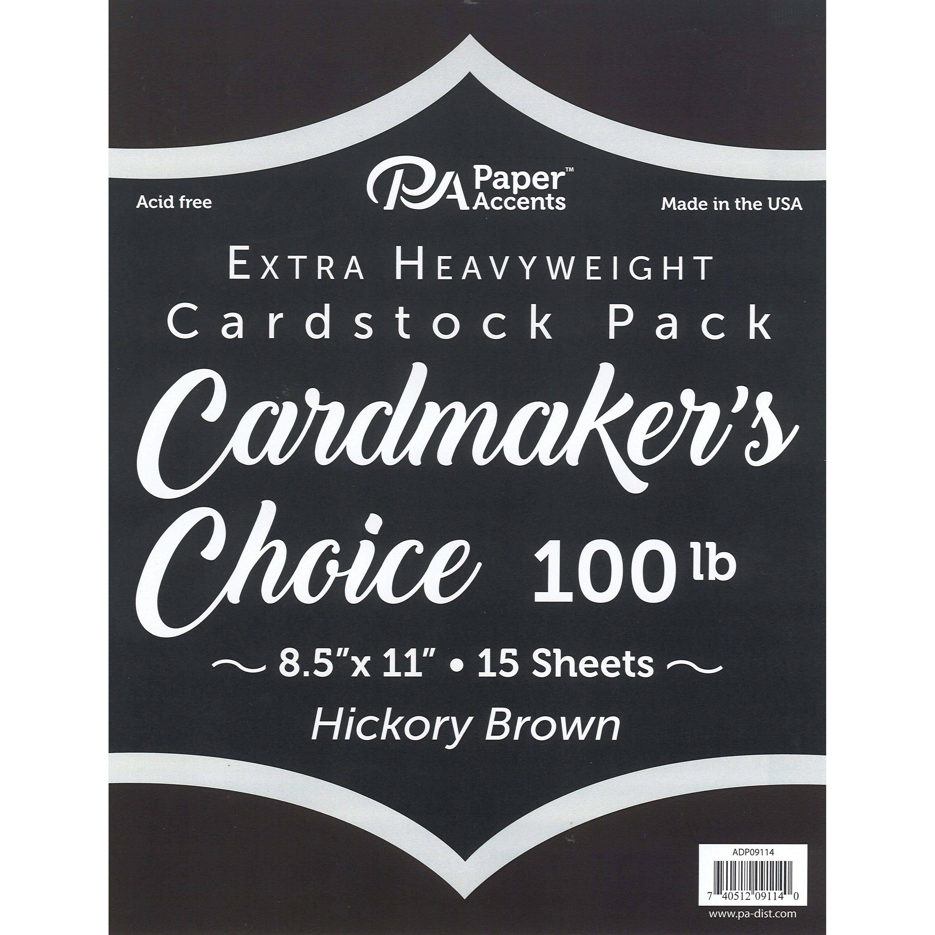 PA Paper™ Accents 100 lb. Cardmakers Choice 8.5" x 11" Cardstock, 15 ...