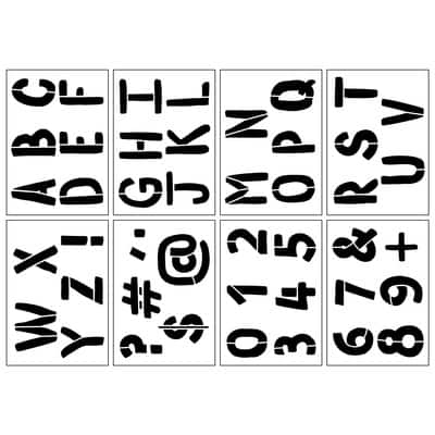 3" Bold Letters Alphabet Stencils by Craft Smart® | Michaels