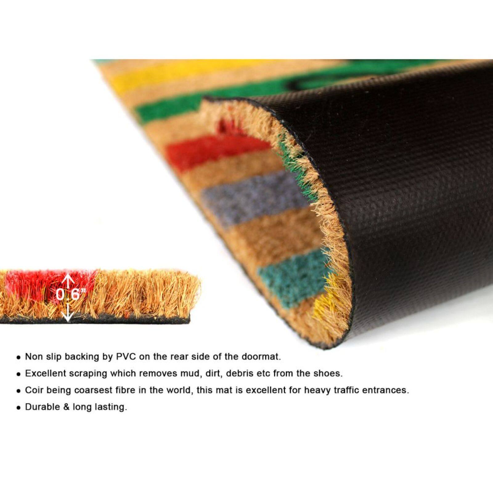 RugSmith Natural Machine Tufted Hello Rug, 18" x 30" | Doormats | Michaels