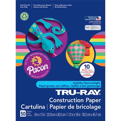 Pacon® Tru-Ray Bright Colors Construction Paper, 12" x 18" | Michaels